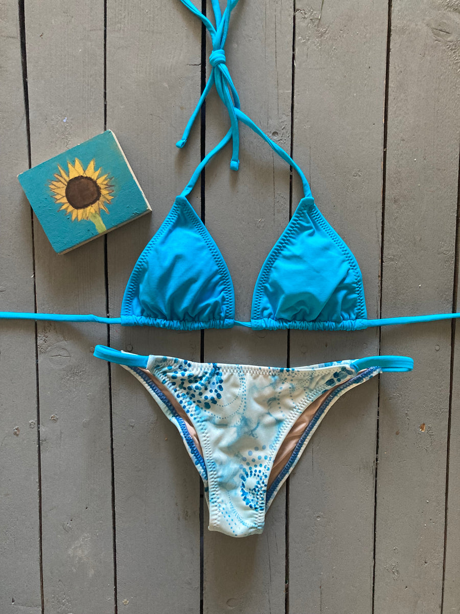 Solid Turquoise Triangle Bikini Top – JillesBikinis