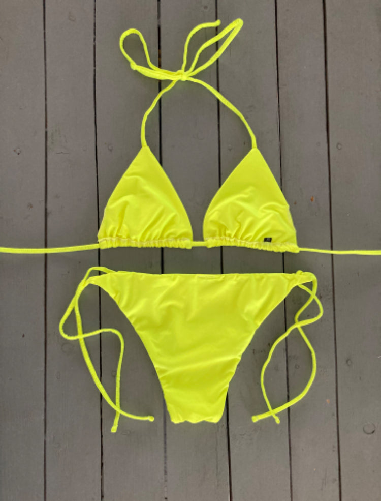 Fluorescent Yellow Spaghetti Bikini Bottom – JillesBikinis
